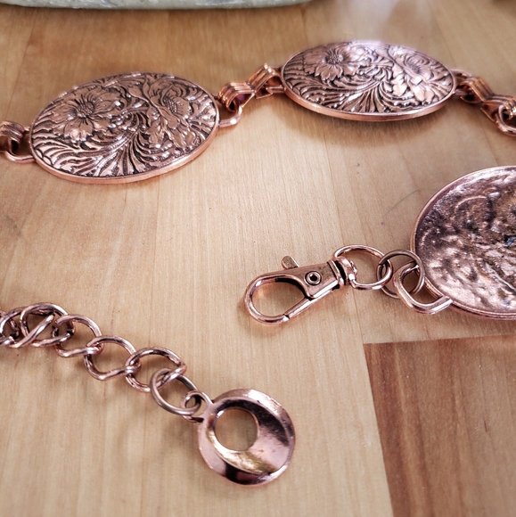 PONCRAFTS | Accessories | Vintage Waist Chain Flower Oval Shaped Style ...